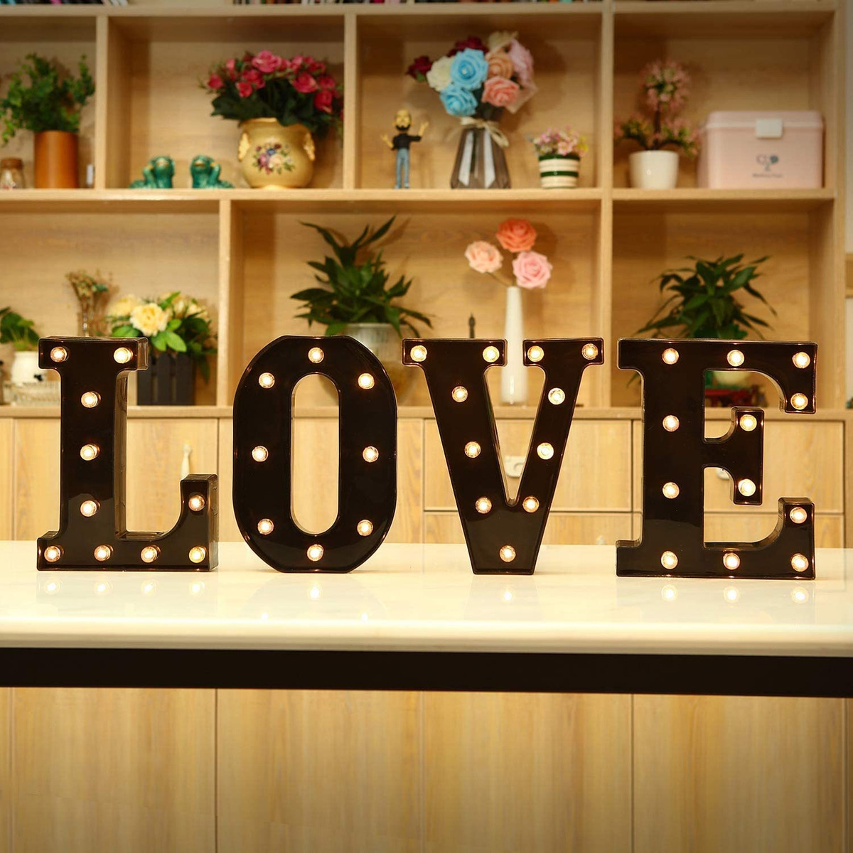 Letras Led Con Diseño De Marquesina, Para Eventos, Bodas, Fi ...