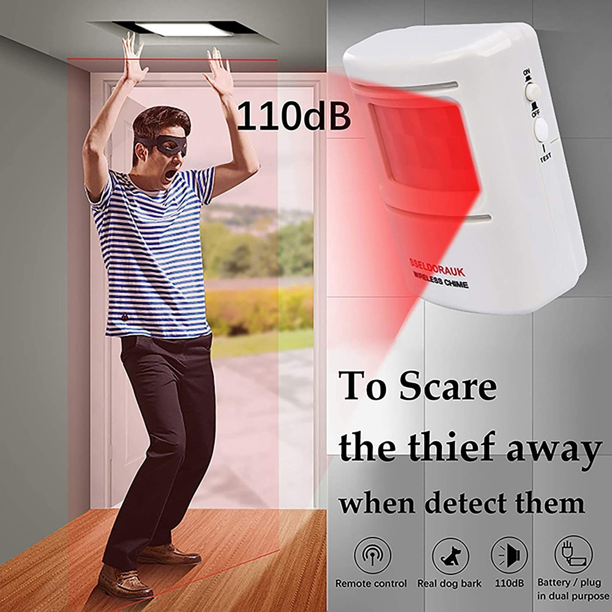 Detector De Movimiento De Alarma De Ladridos Para Perros, Se ...