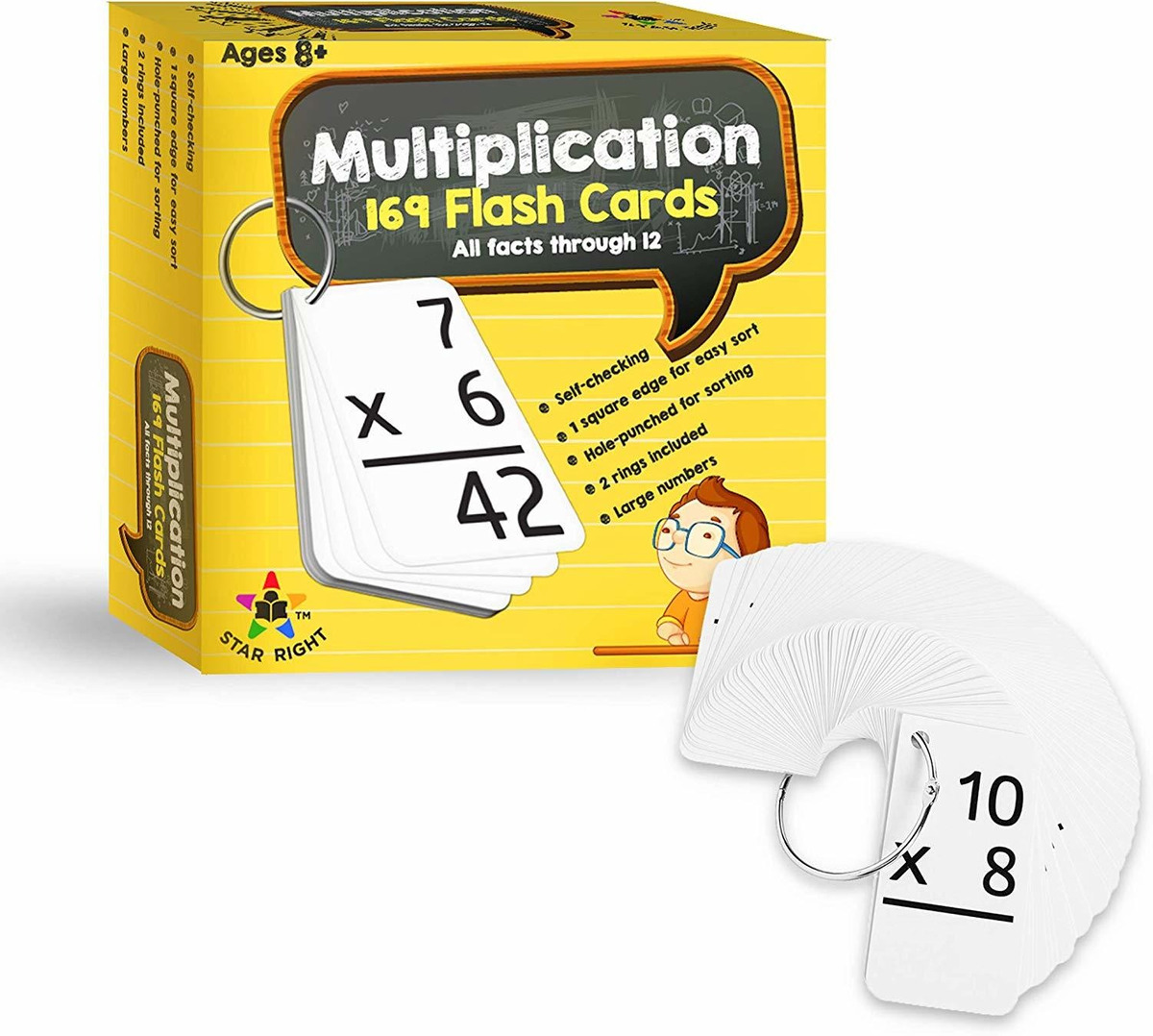 Star Right Math Flash Cards Multiplication, Addition, Subtra ...