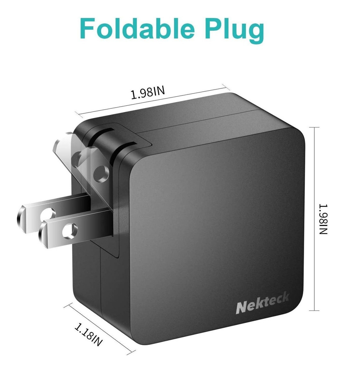 Nekteck Cargador Usb C De 60 W Tecnología Gan, Cargador Rá ...