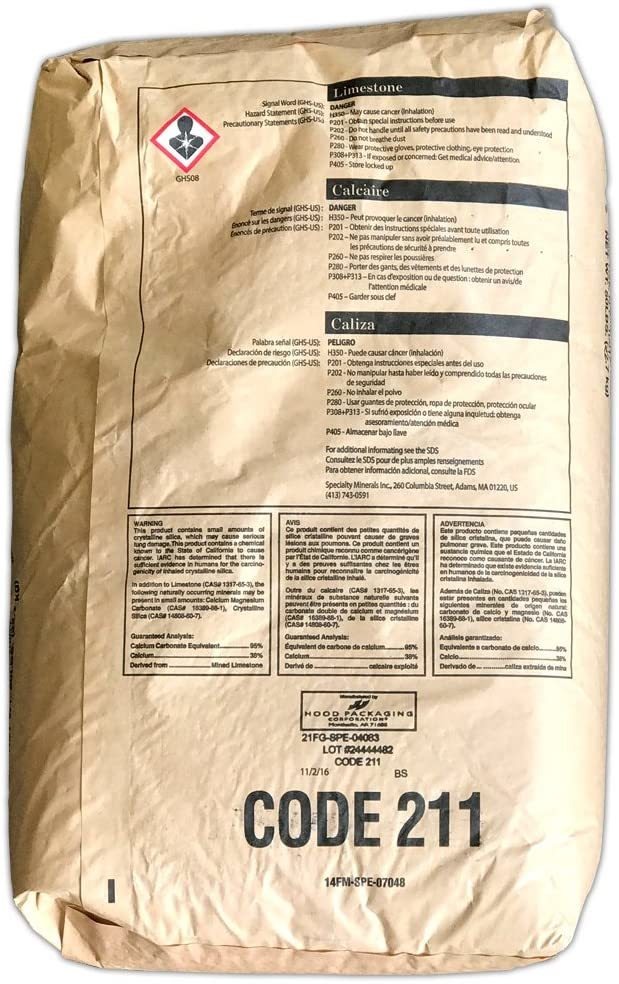 Calcita (carbonato De Calcio) Ph Filtro Media 1/2 Ft. Cúbico ...