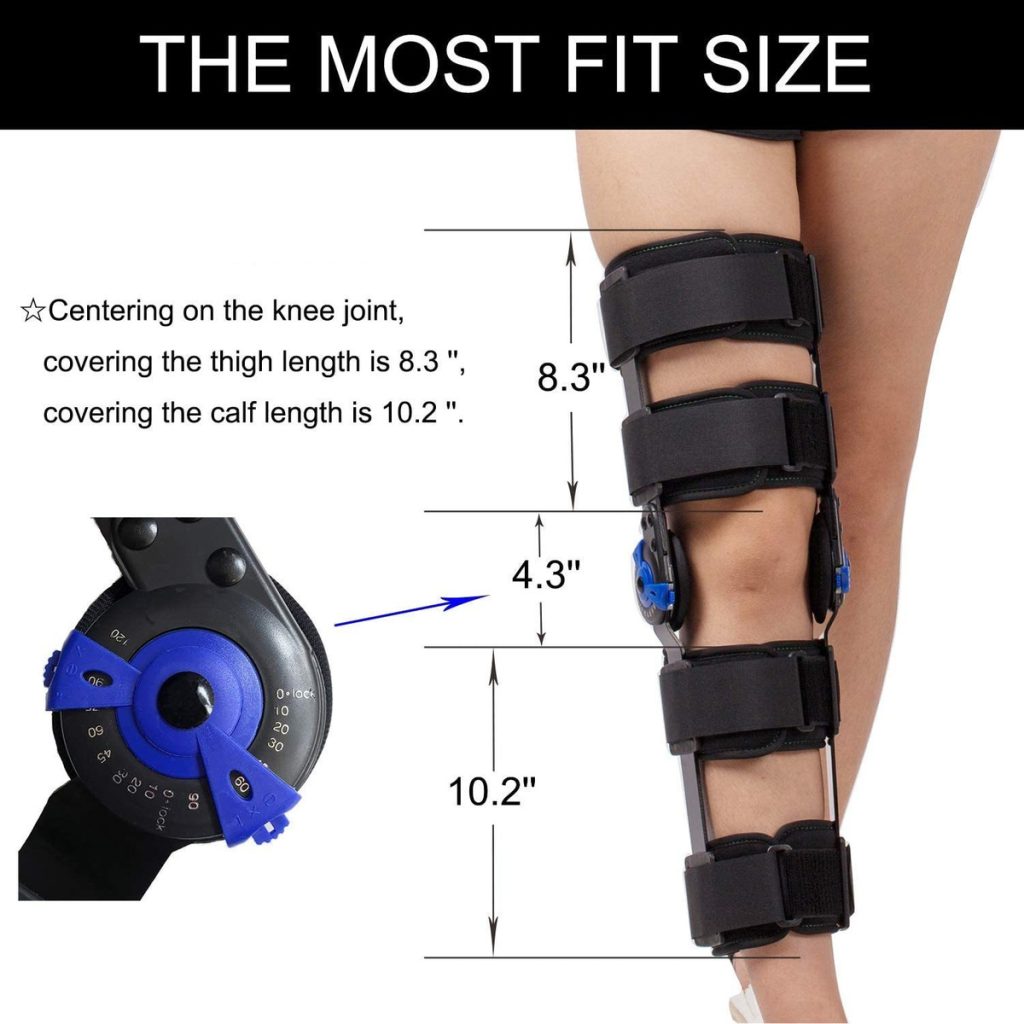 Brace Rodilla Articulada Rom De Rodilla Inmovilizador Pierna ...