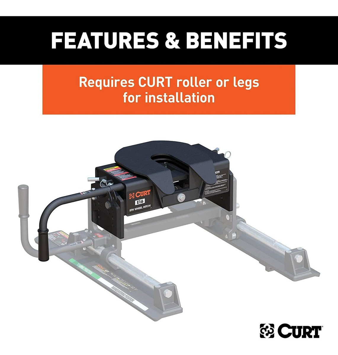 Curt 16515 E16 Quinta Rueda De Enganche Cabeza Solamente, Pi ...