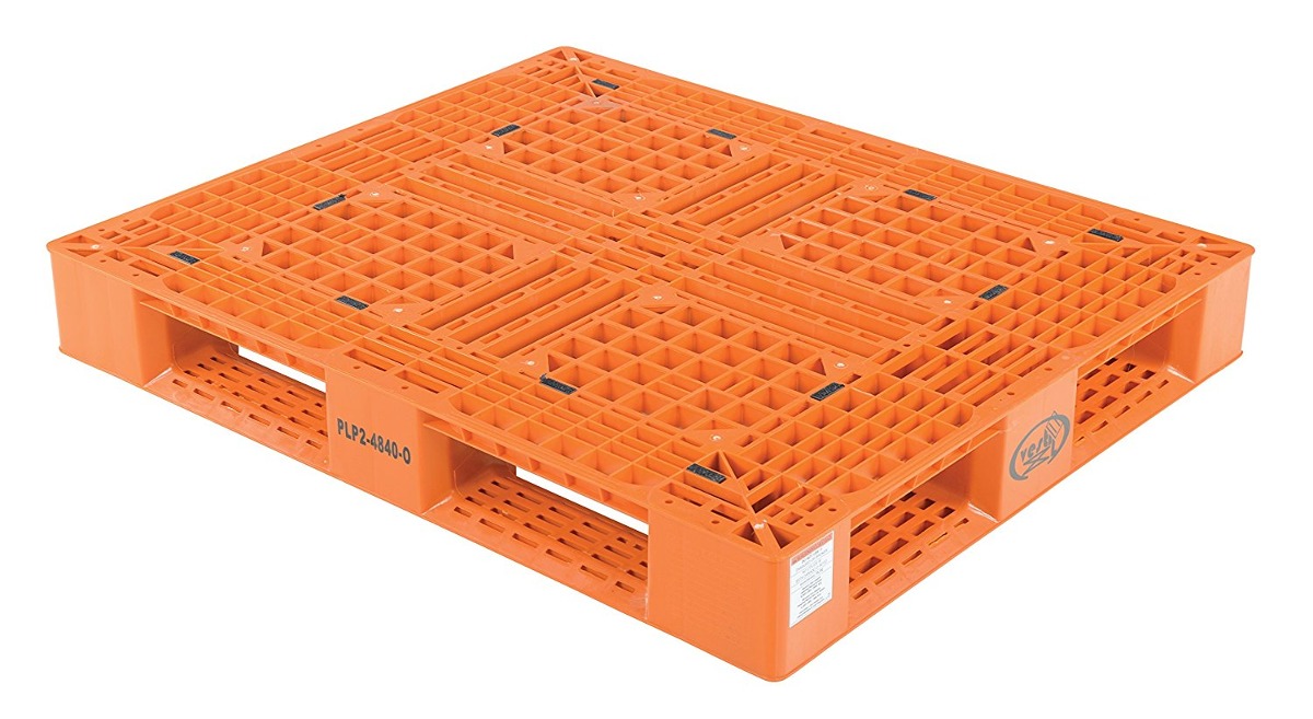 Vestil Plp2-4840-orange Pallet Polietileno Con 4 Way Entrada ...