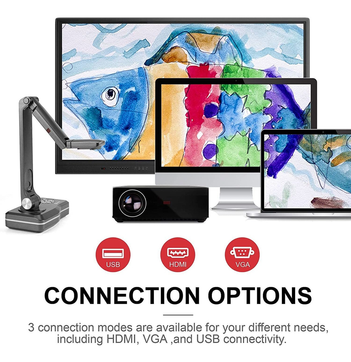 Joyusing V508 Vga/hdmi/usb Tres Modo 8mp Cámara De Documento – Progresando.com