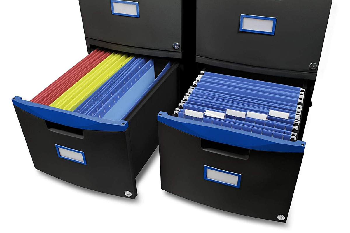 Storex 61314u01c Plástico Con 2 Gavetas Archivo Contenedor M ...