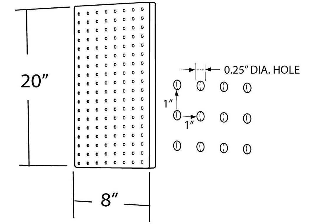 Pared Perforada 1 Cara Del Panel De Pared Azar 770820-alm, A ...
