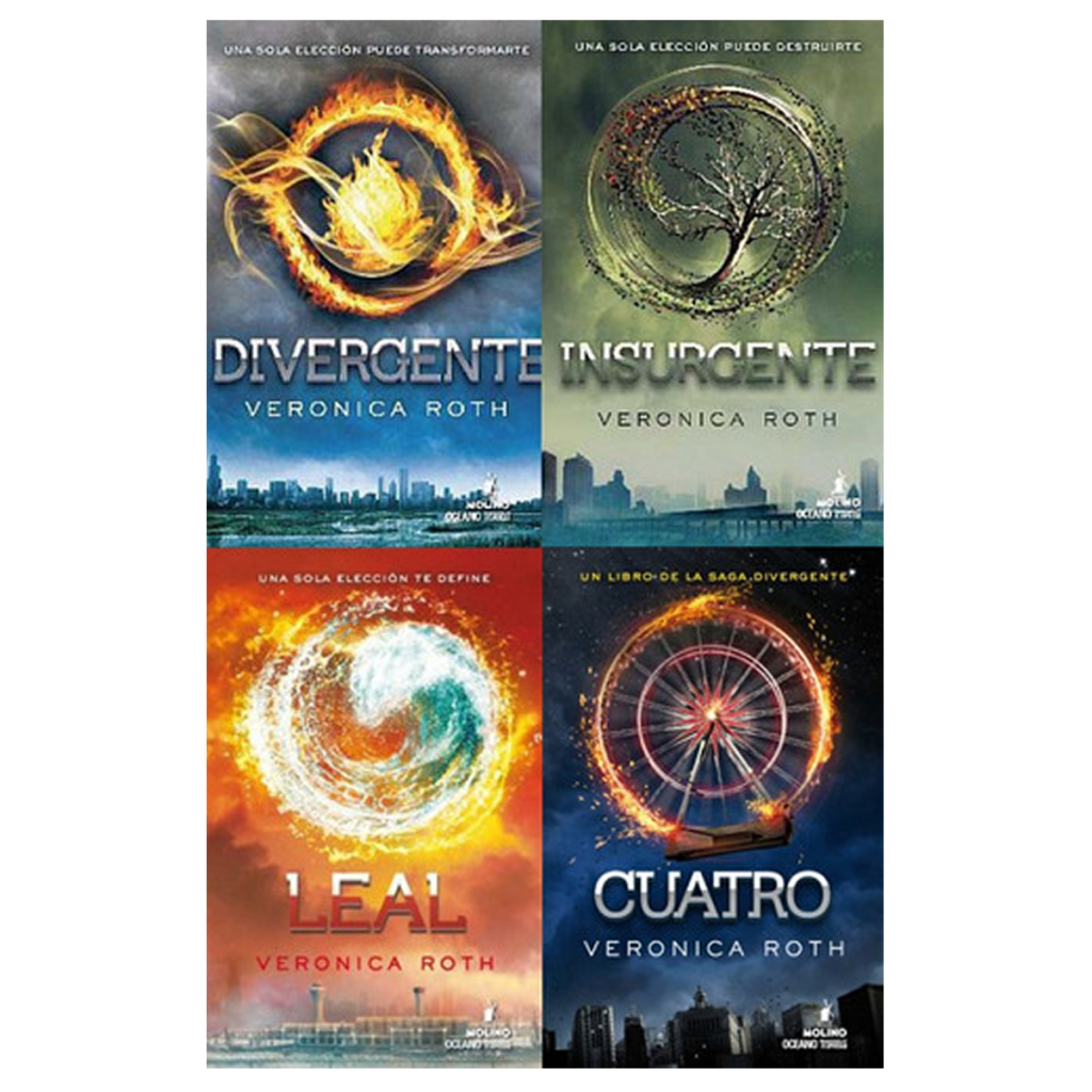 Divergente Saga 4 Libros / Insurgente / Leal / Cuatro / Veronica Roth ...