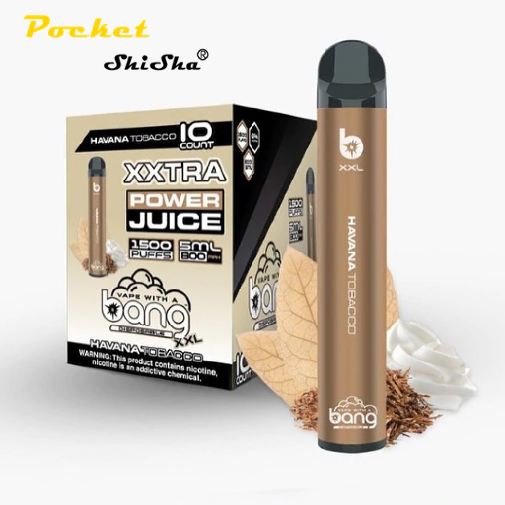 1 Vape Marca Bang Modelo XXL Sabor Havana Tobacco 2000 Puffs ...