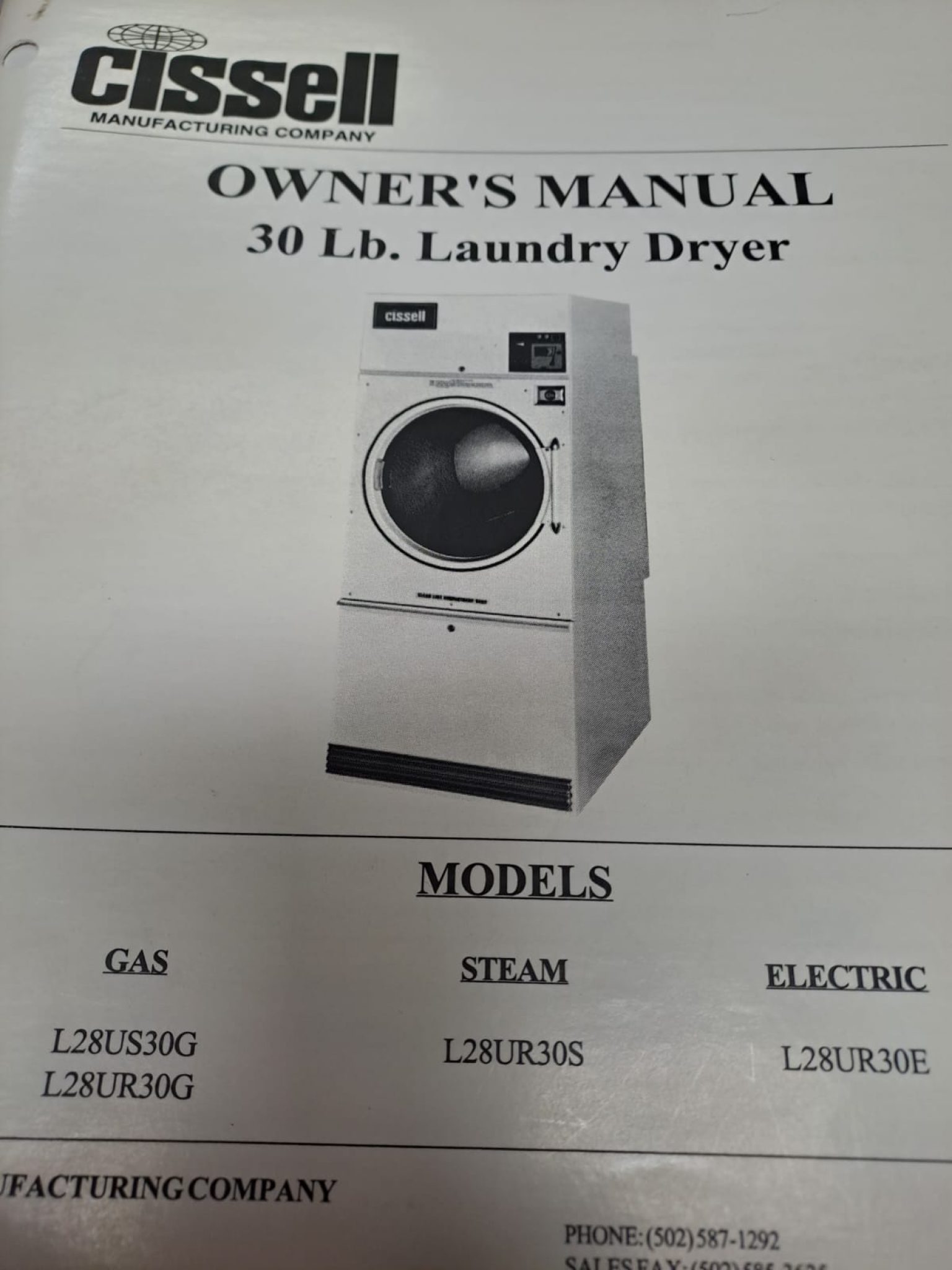 Secadora industrial para lavandería o tintorería marca CISSELL – Modelo ...