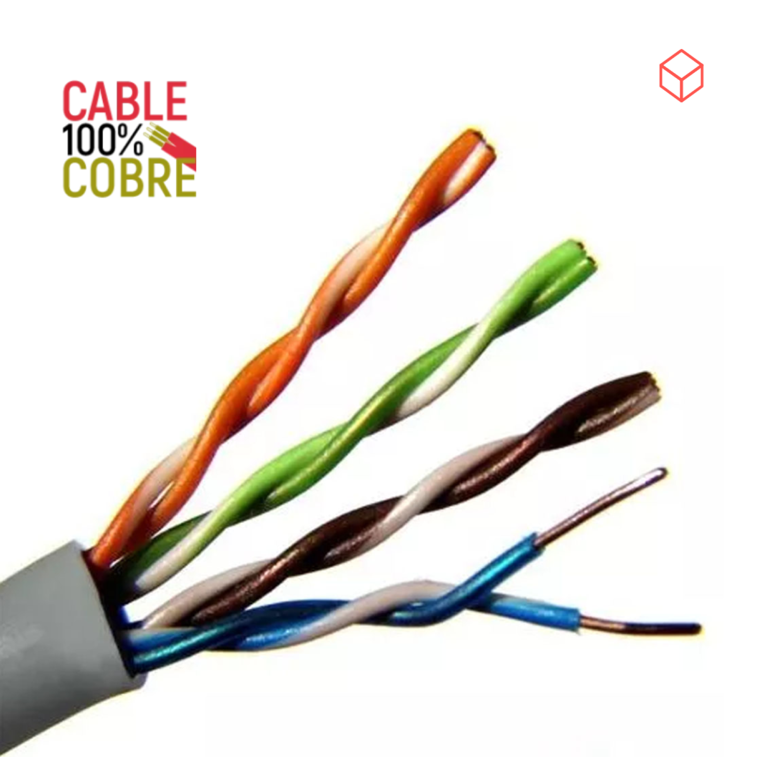 Cable UTP (Por metro) Para redes Ethernet Calibre 5E – Progresando.com