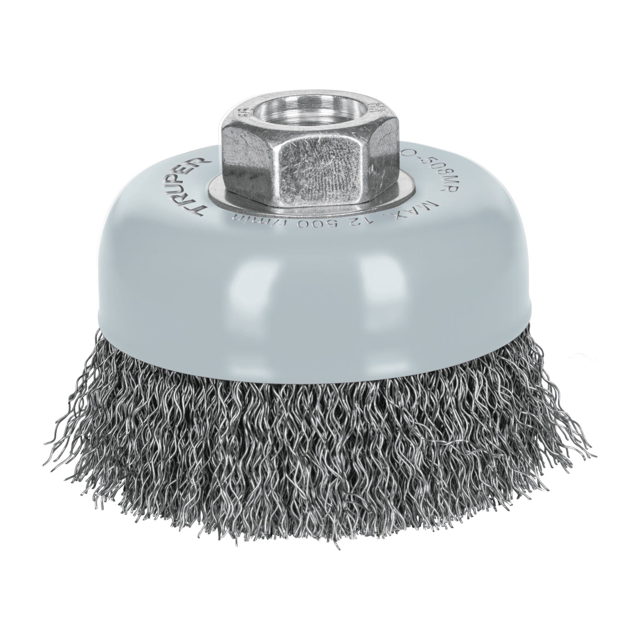 Carda copa 3′ alambre ondulado fino, Multi-rosca, Truper – Progresando.com